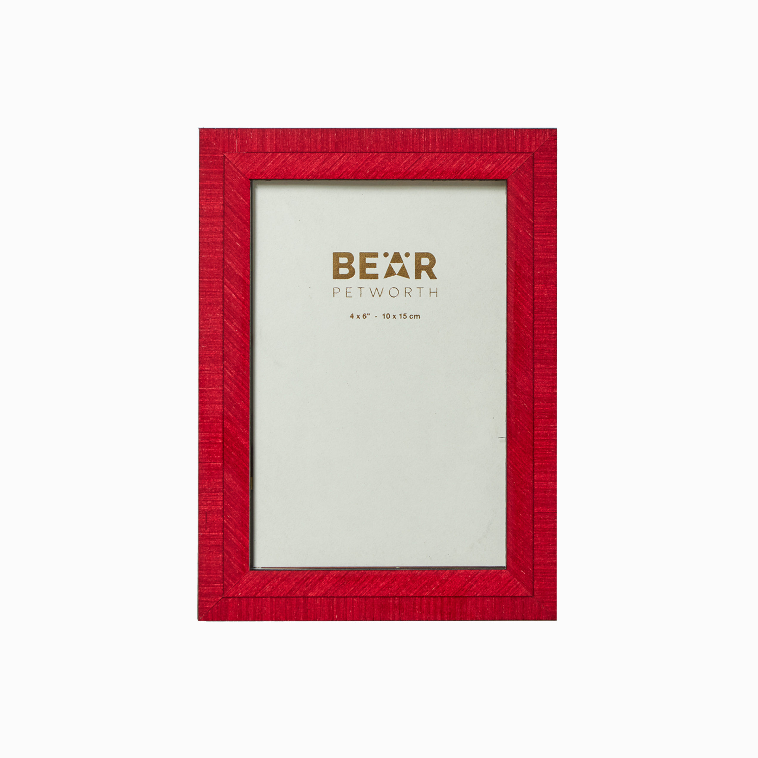 Italian photo frame, 4″ x 6″, red - BEAR Petworth